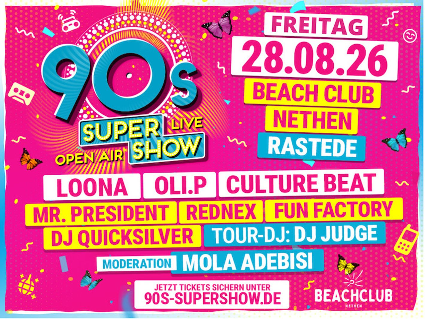 90s Super Show - NETHEN BEACH - WoMo / Camper Stellplatz